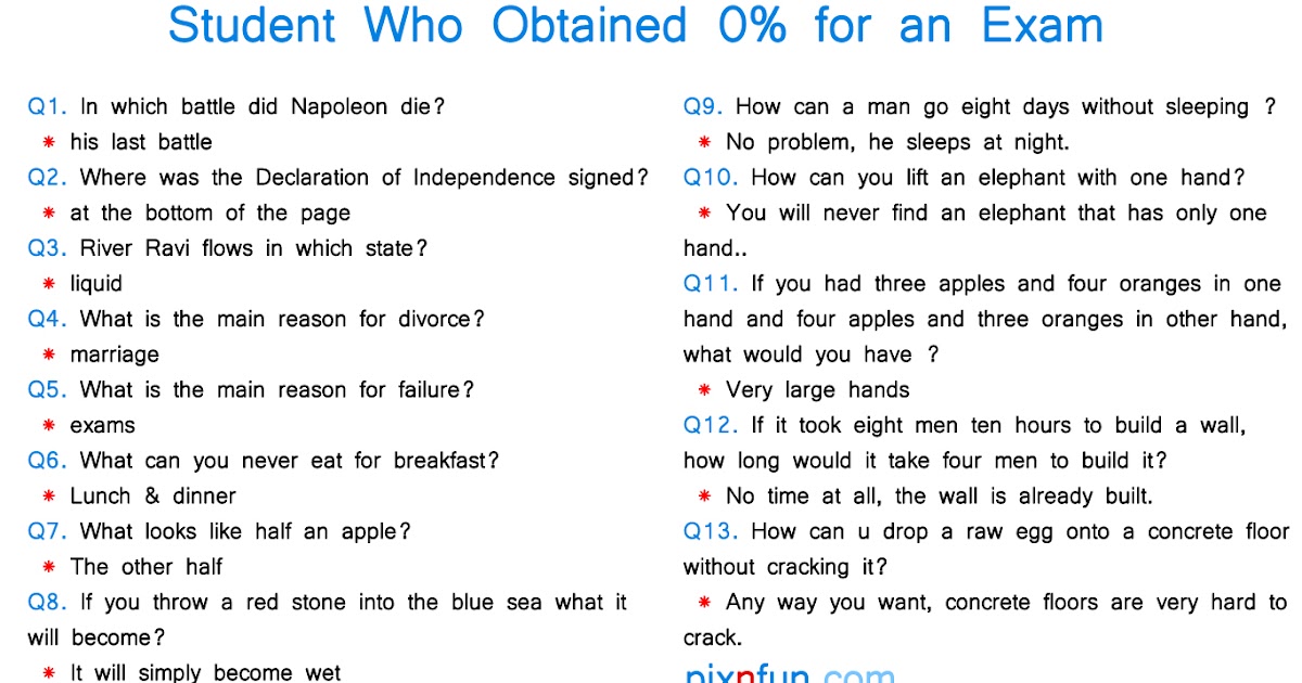 Funny Images | imthy: Student Who Obtained 0% for an Exam