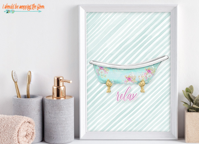 Free Bathroom Printables | i should be mopping the floor