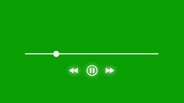 Green screen media player animation video footage,Music player on green ...