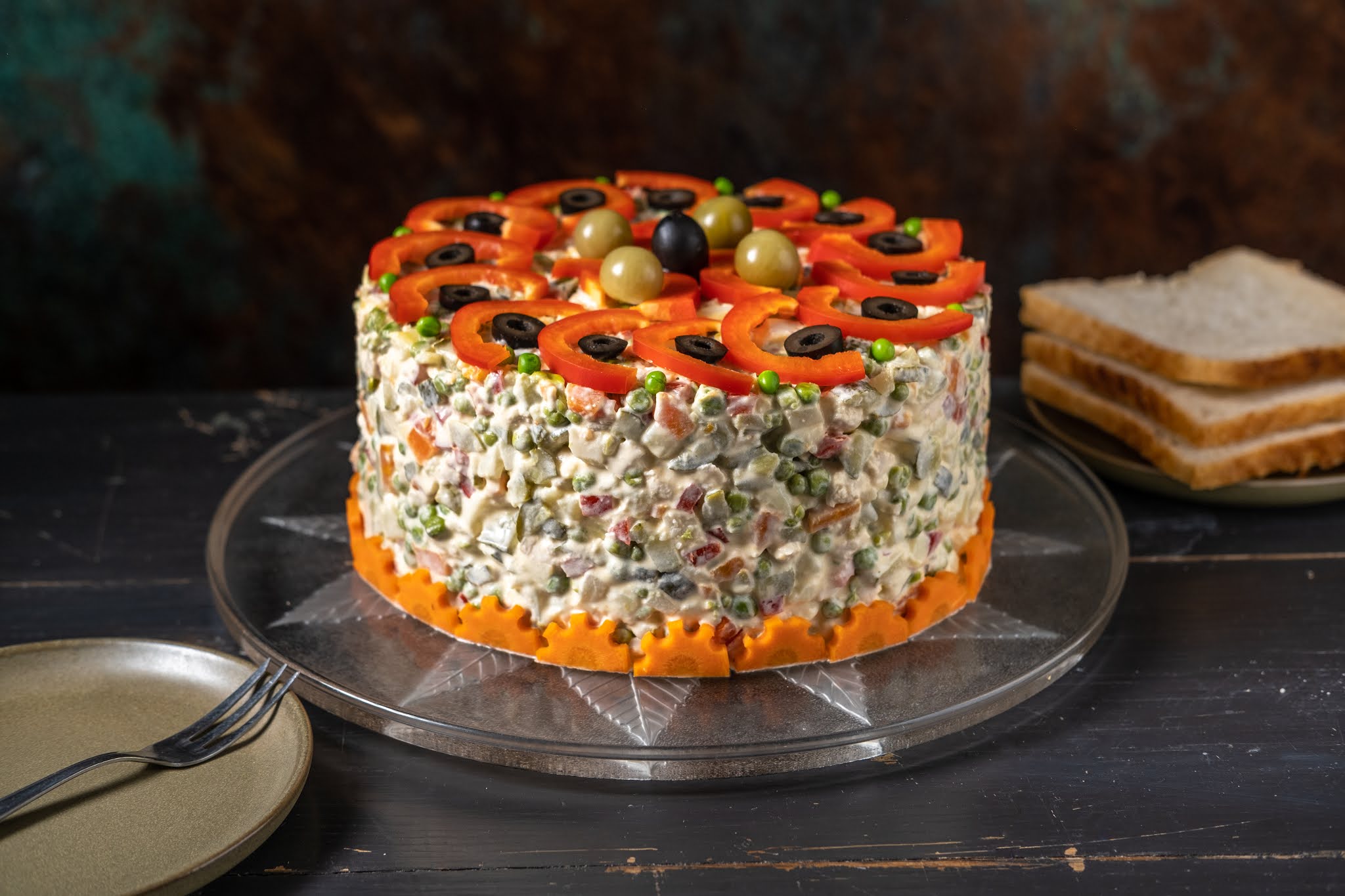 Romanian boeuf salad with chicken breast | Hungry Shots