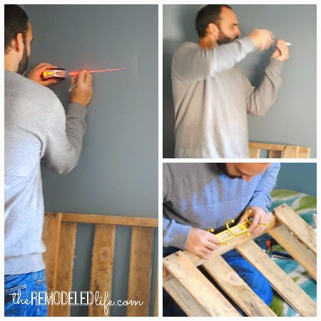 The Remodeled Life: Simple Pallet Board Shelf
