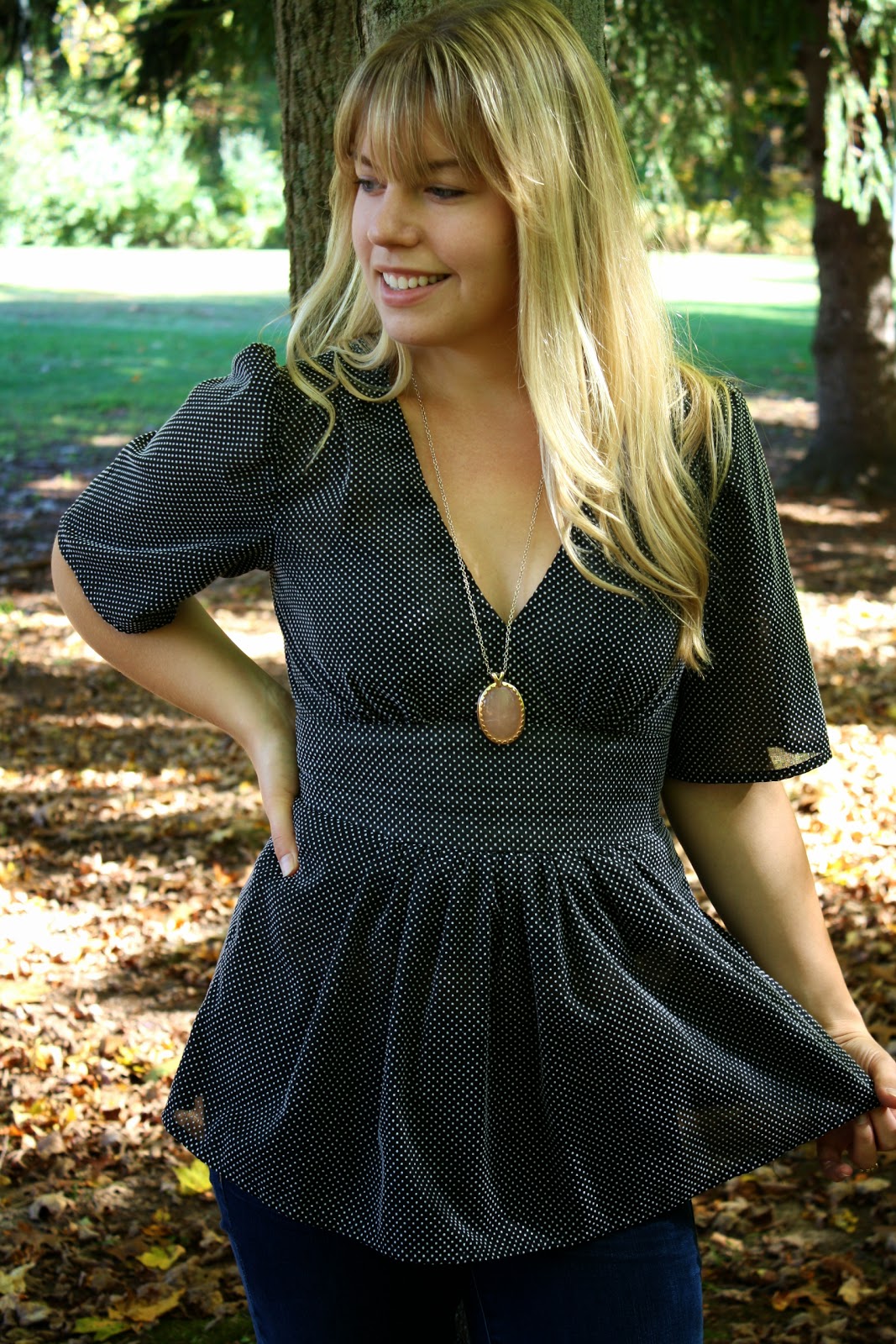 Polka Dots and Thread: Fall Outfit!! Simplicity 1801 & McCalls 6844