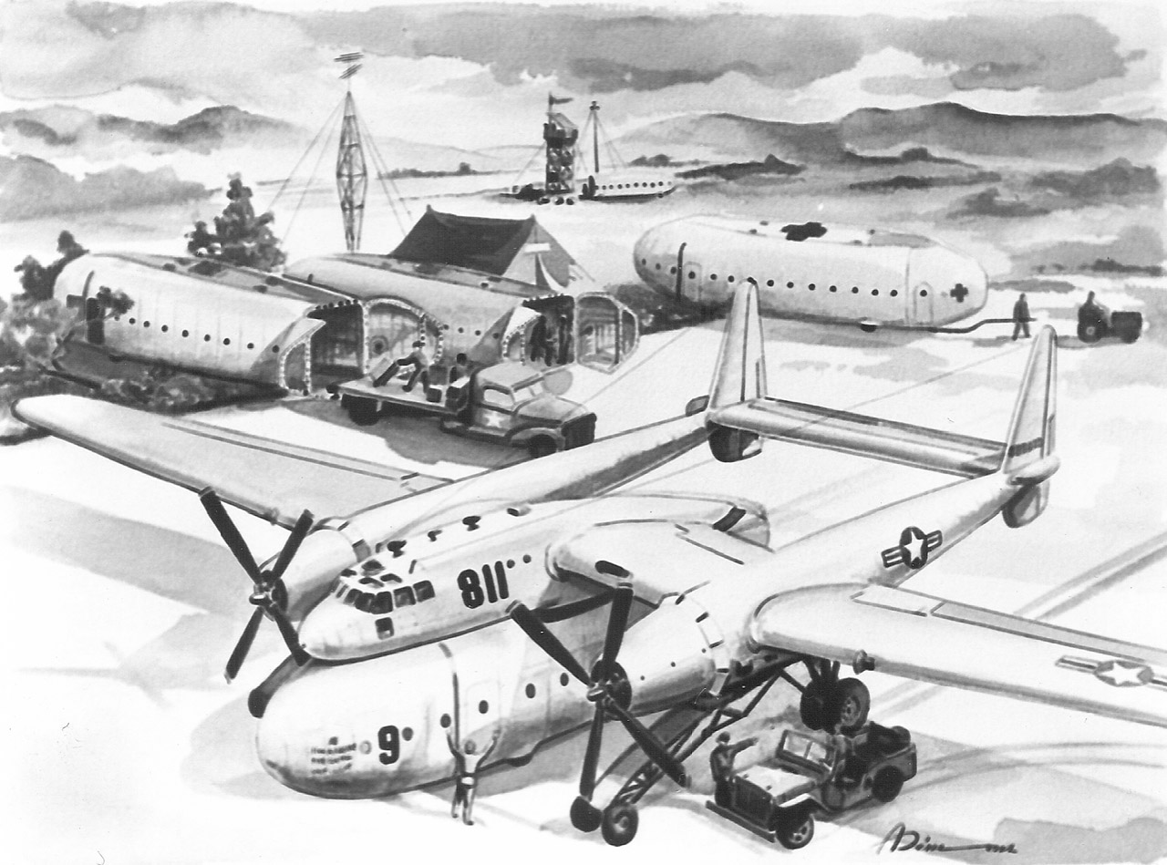 SNAFU!: Blast from the past. Fairchild XC-120 Packplane!