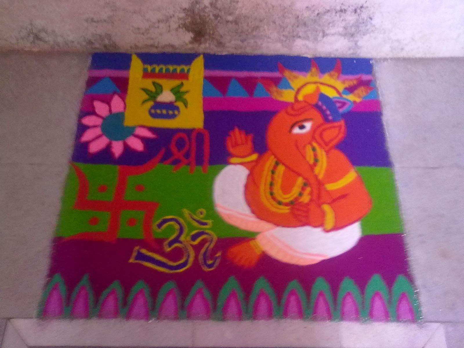 Just Look Around: Beauty full Art of Rangoli