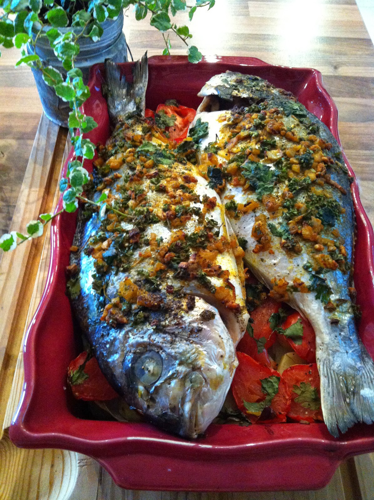 DORADE AU FOUR ET SA MARINADE