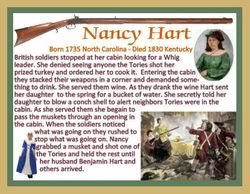 Nancy Morgan Hart Revolutionary War