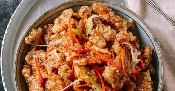 Dongbei Guo Bao Rou (Crispy Sweet & Sour Pork) - Vegan Cake Delicious