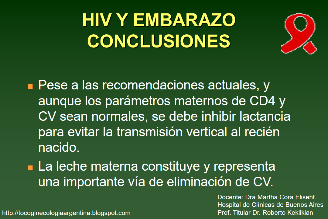 TOCOGINECOLOGIA ARGENTINA: HIV y embarazo