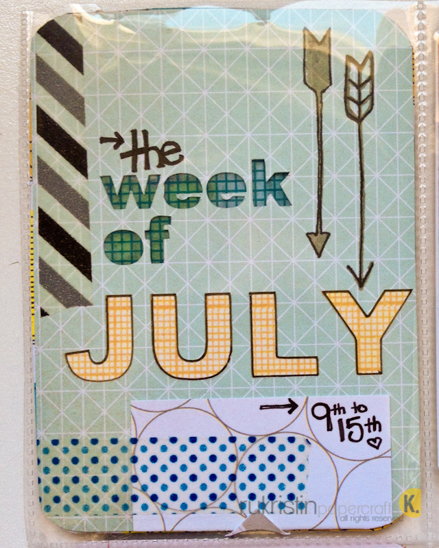 rukristin papercrafts: Project Life | July Week Two: Orange & Teal