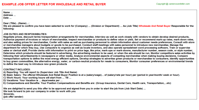 Wholesale Letter Template ~ Resume Letter