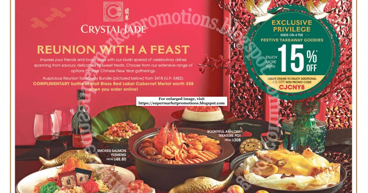 Crystal Jade Reunion Feast Promotion 10 January 2020 ~ Supermarket ...