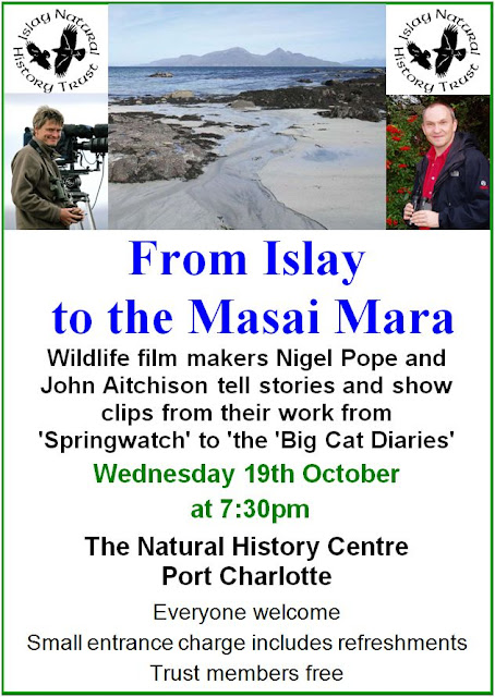 Islay Natural History Trust: Wildlife film makers Nigel Pope and John ...