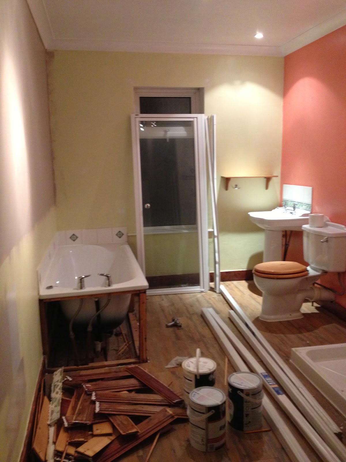 Makeover - Bathroom Transformation - Roses and Rolltops