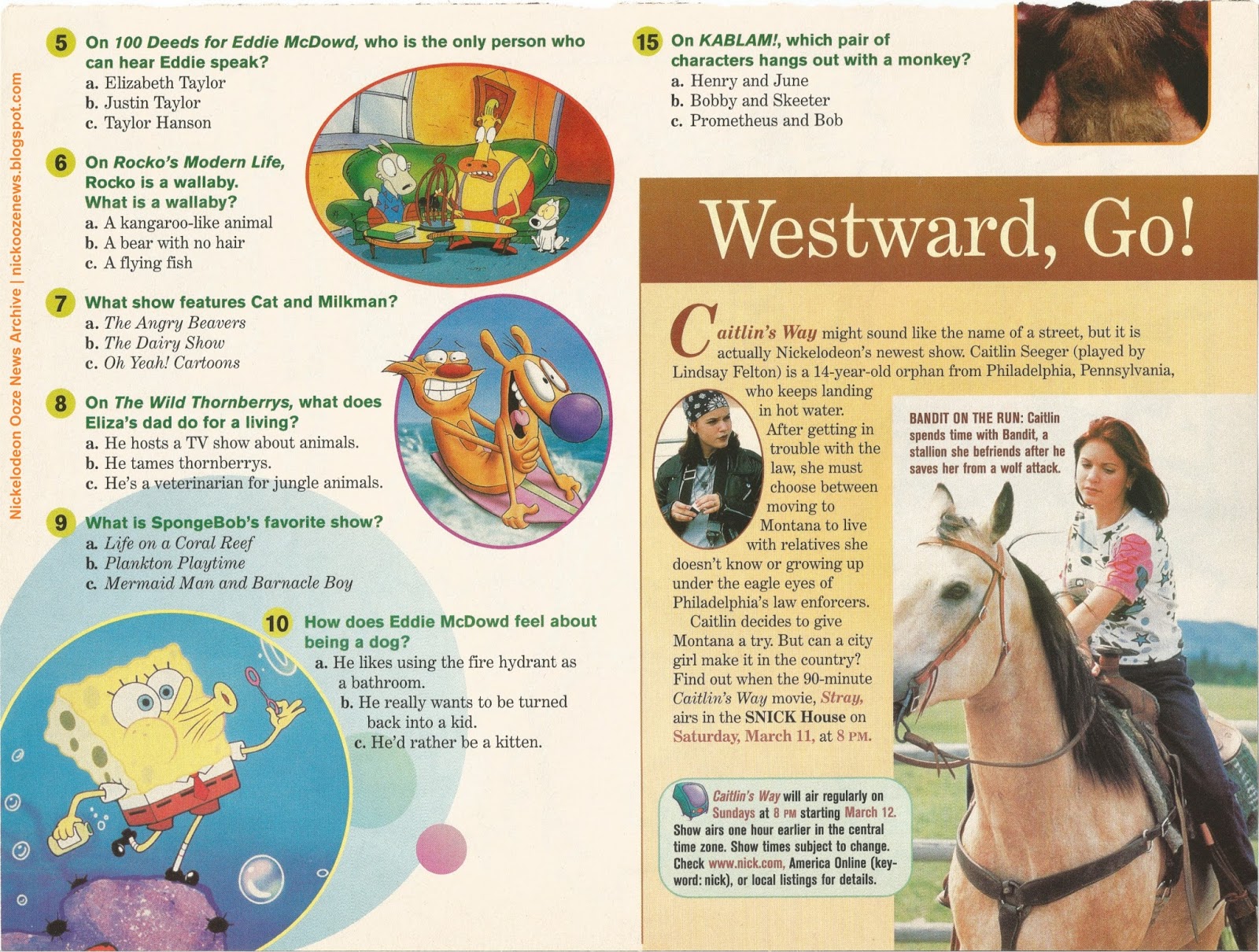 Nickelodeon Ooze News Archive: What A Bunch Of Animals! | Ooze News ...