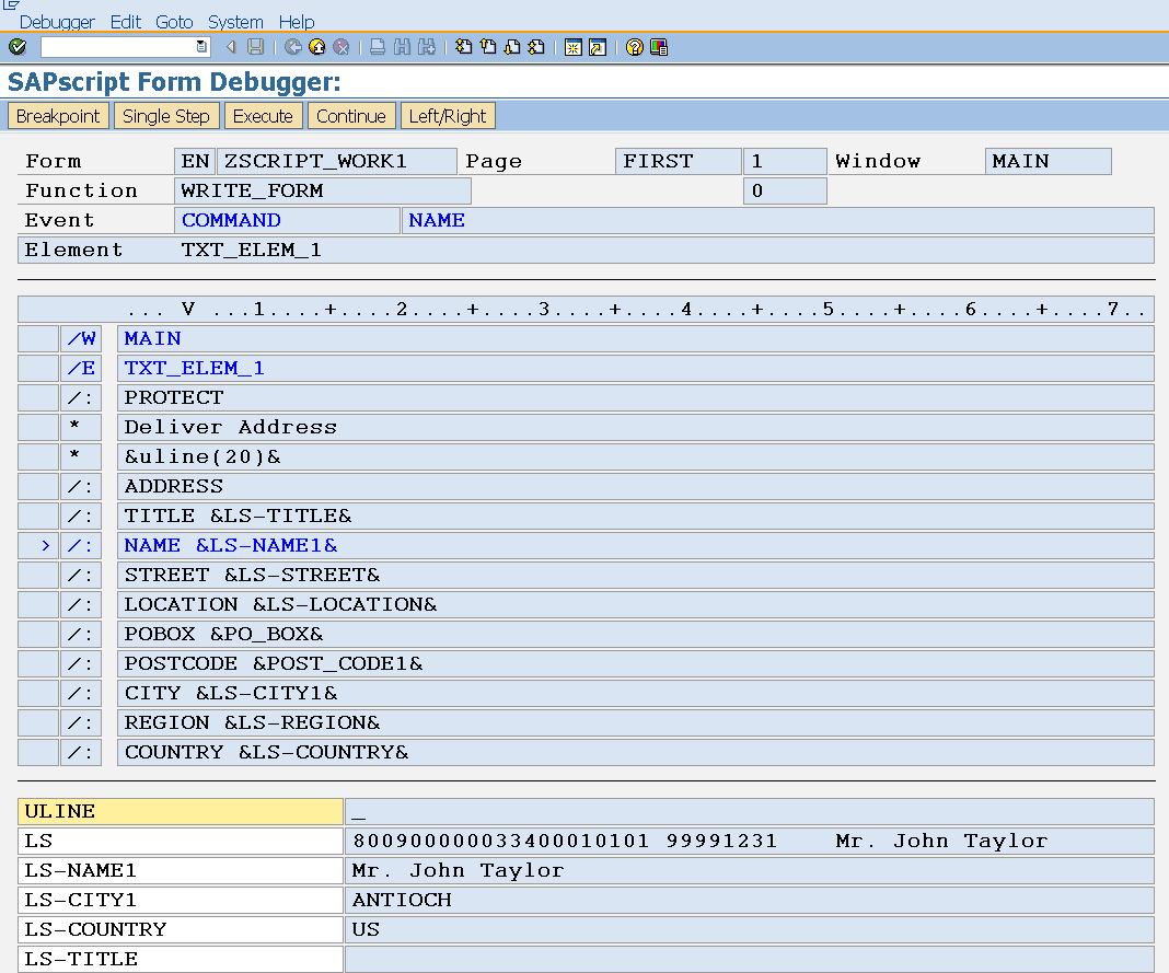 TECHSAP : SCRIPT: Multiple ways to debug a SAP Script.