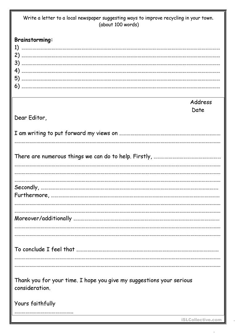 Letter Writing Template Formal Letters letter-writing-template-formal-letters