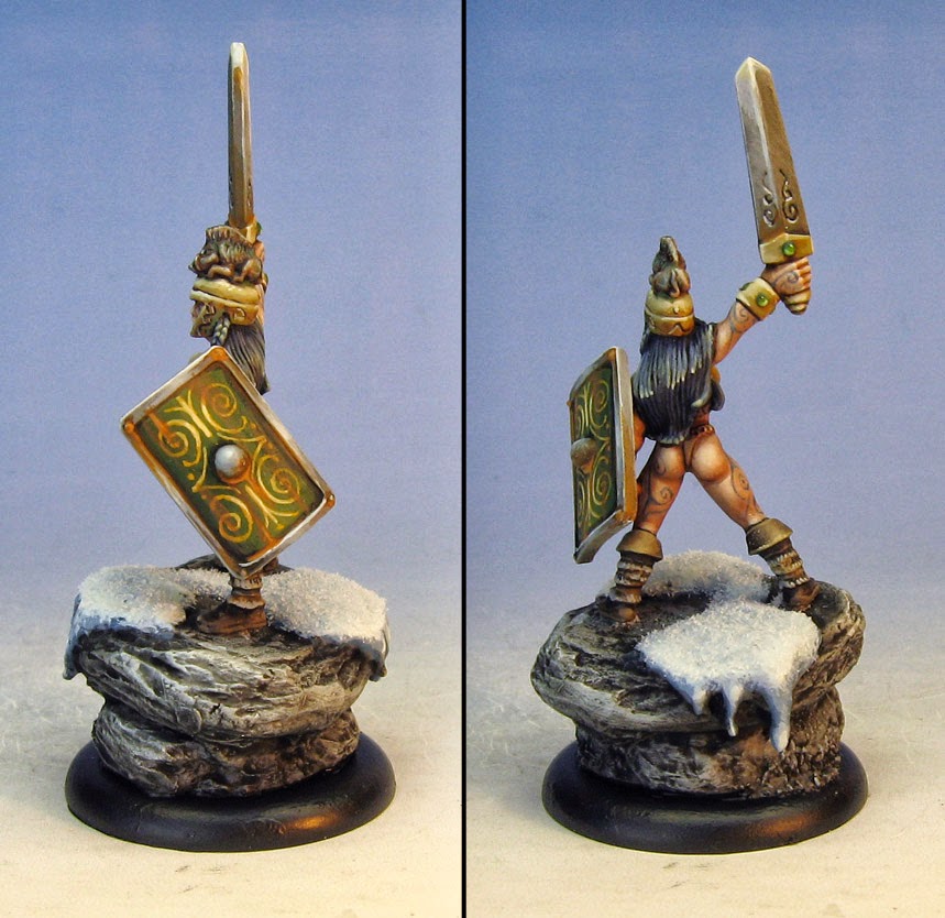 James Wappel Miniature Painting: Celtos Swordmaiden