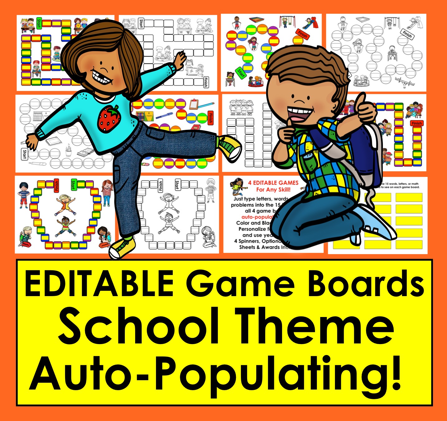The Best of Teacher Entrepreneurs II: Editable Games and Activities for ...