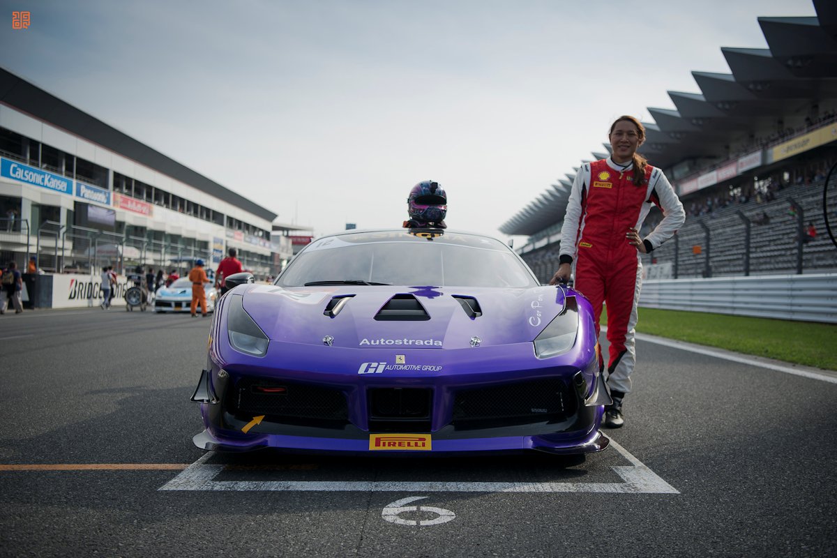 Angie King Carries Philippine Flag at 2017 Ferrari Challenge Asia ...