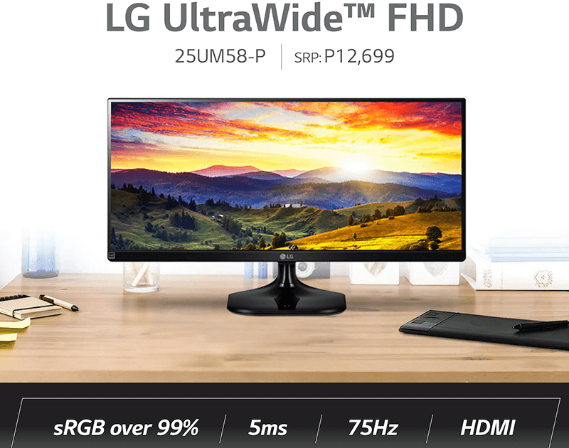 LG 25UM58-P Ultra-wide monitor with 75Hz refresh rate arrives in the ...