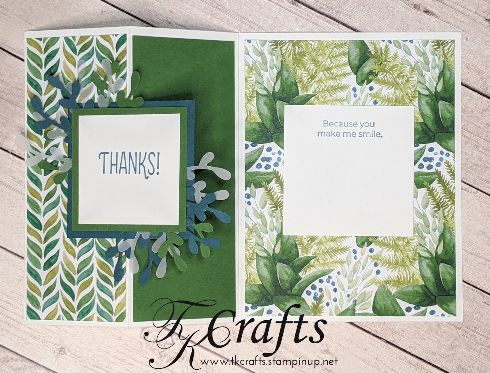 TK Crafts and Cards: Many Mates Tri-fold Card Stampin' Up!