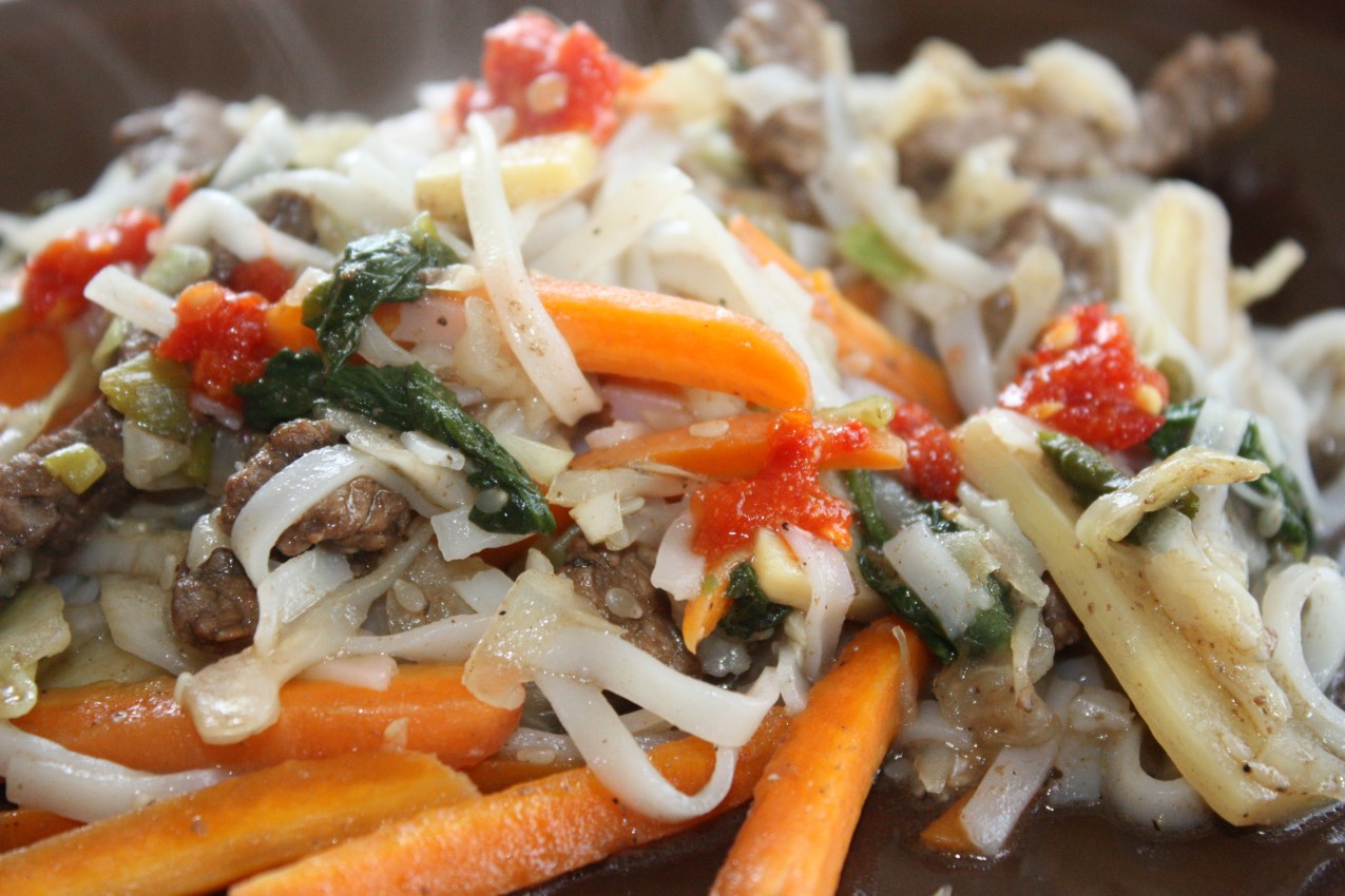 pass the peas, please: chap chee noodles