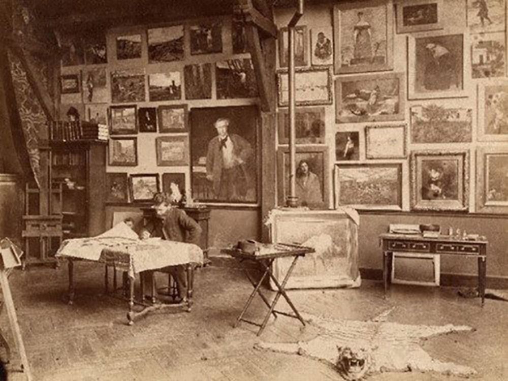 40 Amazing Behind the Scenes Photos of Famous Artists at Work in Their ...