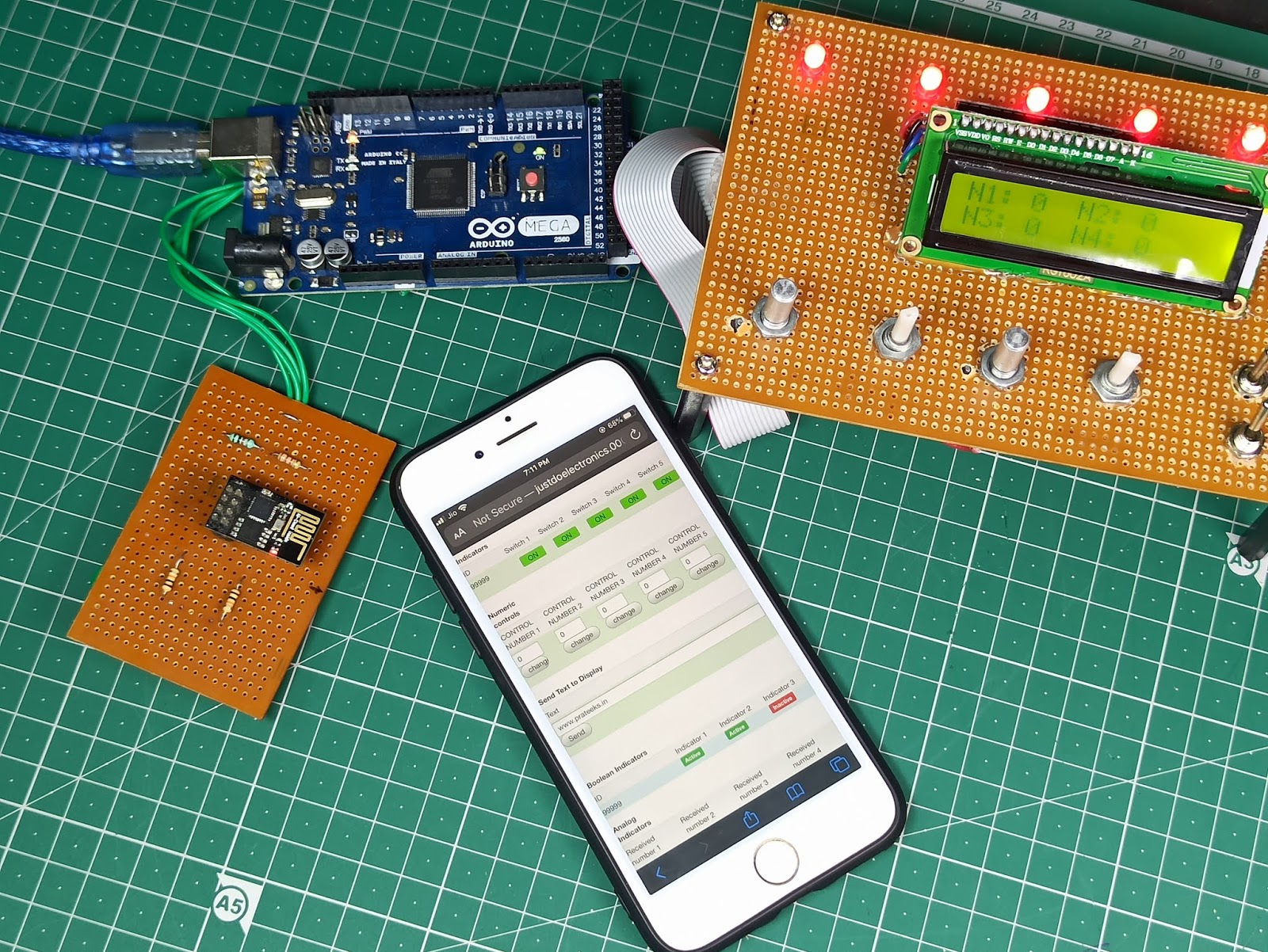 Arduino Mega + ESP8266 + Database