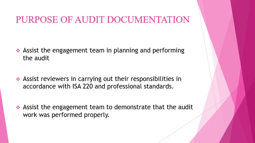 Chapter 1: Audit Documentation