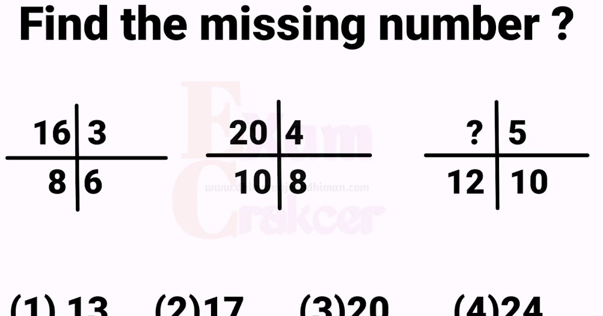 Ten most important questions of Reasoning Analogy in missing numbers in various figures ...