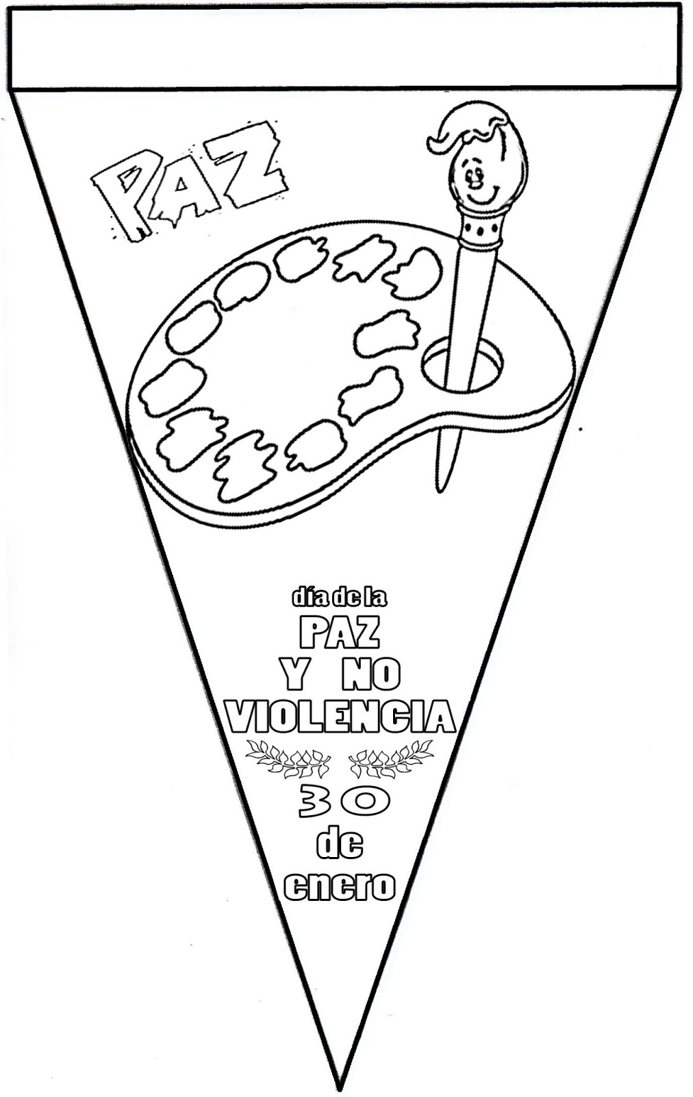 Mi Mundo Infantil: BANDERINES DÍA DE LA PAZ