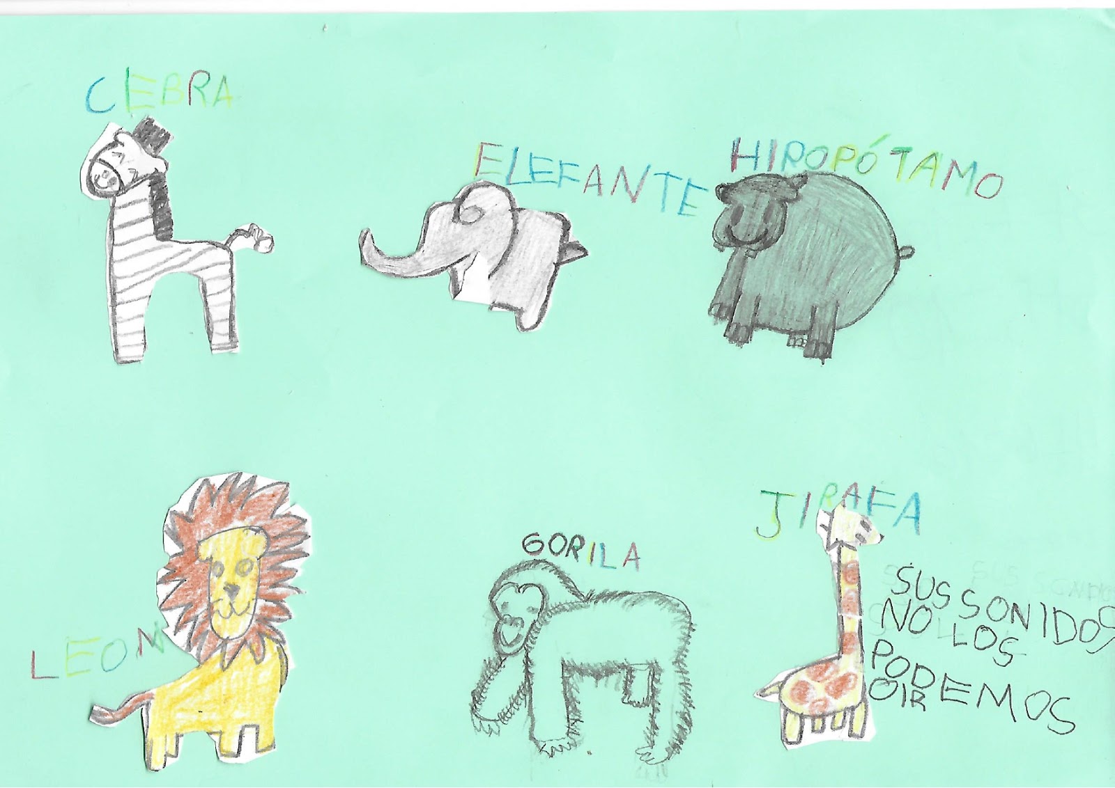 PEQUEBLOGTIRSO: DIBUJOS ANIMALES DE LA SABANA