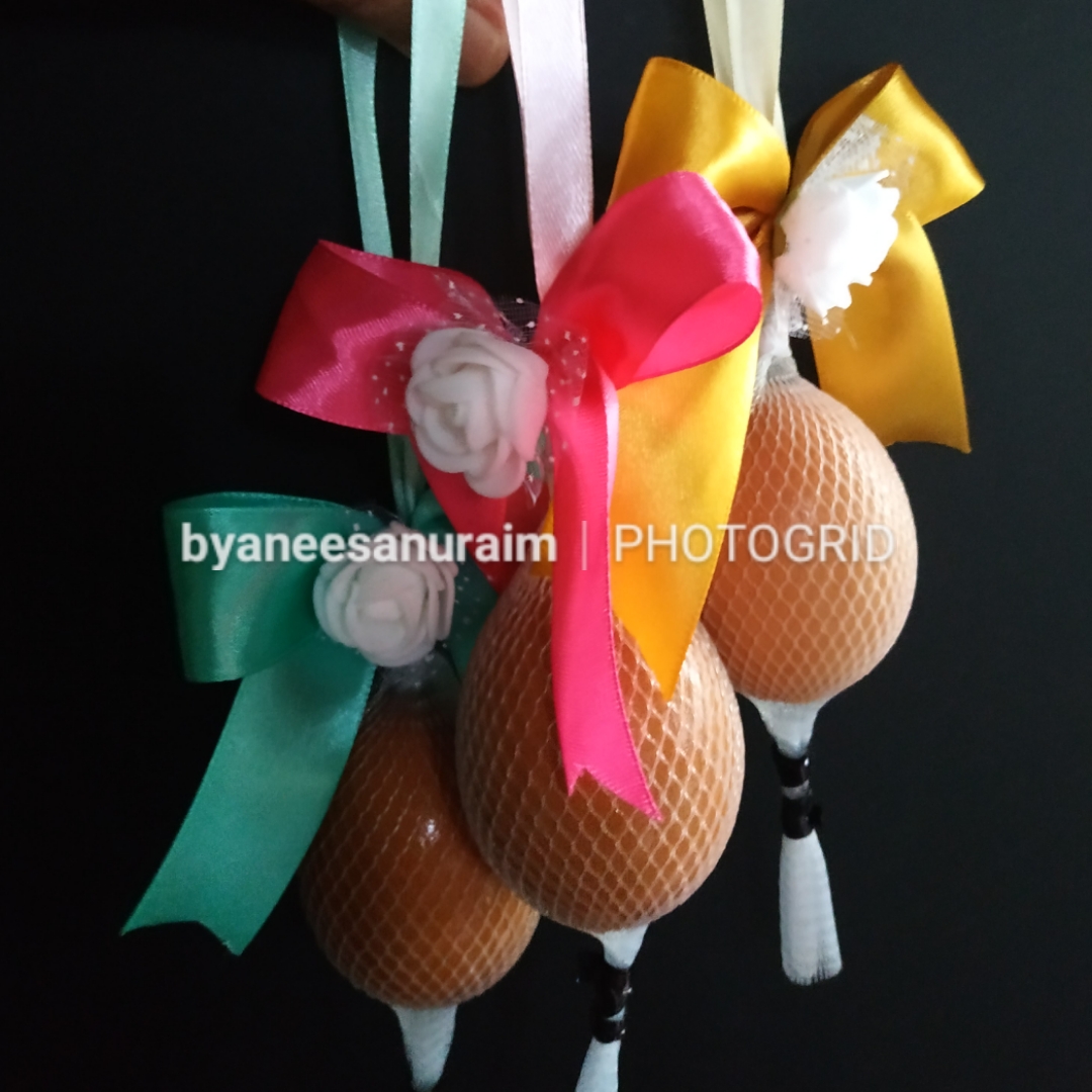 BUNGA TISU DAN CREPE: BUNGA TELUR GANTUNG MURAH BAWAH RM 1/ pcs