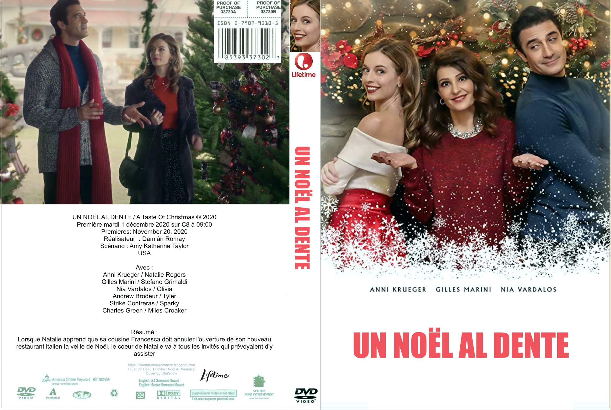 C'est un beau téléfilm : Noël et Romance...Chrisnow: UN NOËL AL DENTE / A Taste Of Christmas © 2020