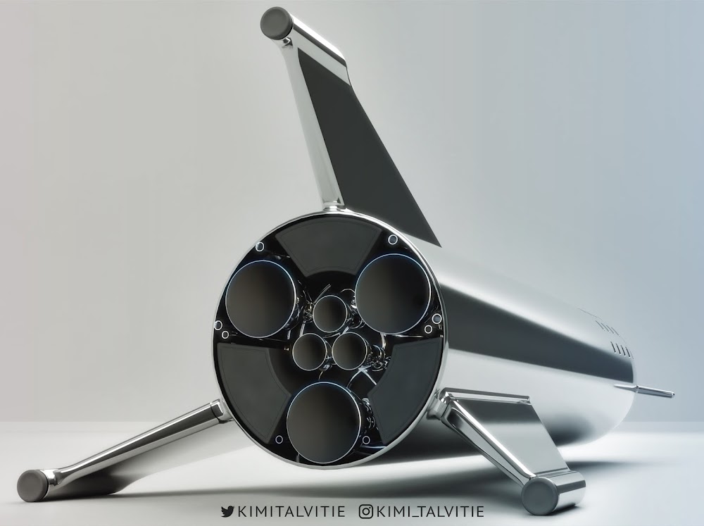 New engine bay of SpaceX Starship by Kimi Talvitie | human Mars