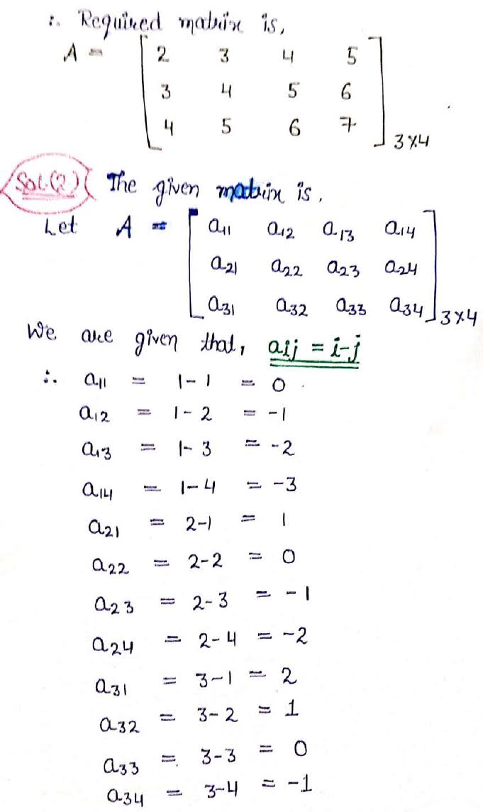 CH 3 - Matrices - Plus Two