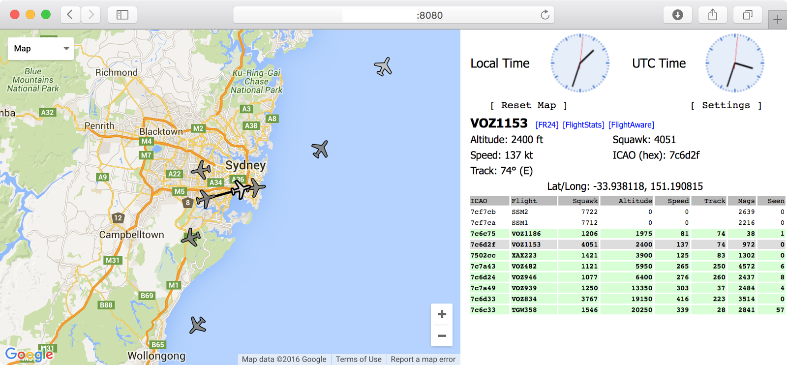 marxy's musing on technology: ADS-B Plane tracking with RTLSDR and ...