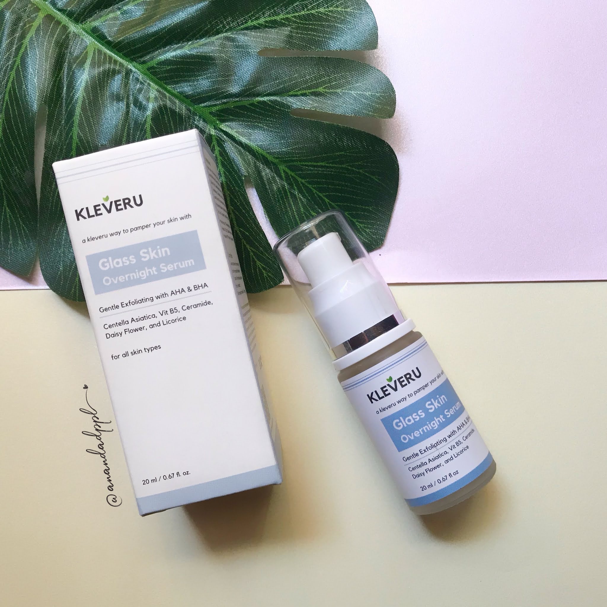 [REVIEW] KLEVERU GLASS SKIN OVERNIGHT SERUM, SERUM EXFOLIATING LOKAL