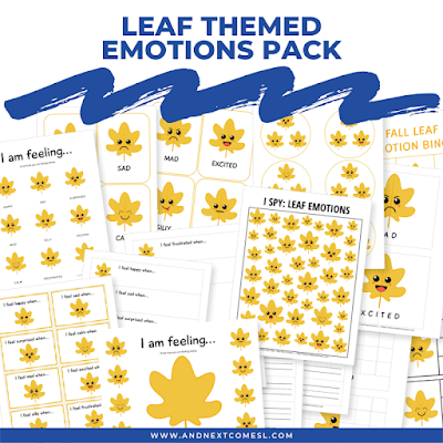 Free Printable Leaf Emotions Spot the Match Game | And Next Comes L ...