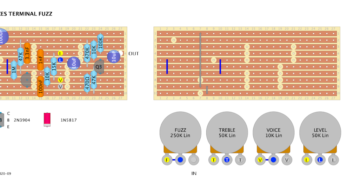 EARTHQUAKER DEVICES: Terminal Fuzz, Vero Layout | Guitar Effects - Vero ...