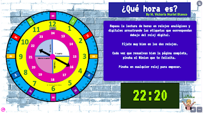 REPASAMOS LAS HORAS EN GENIALLY