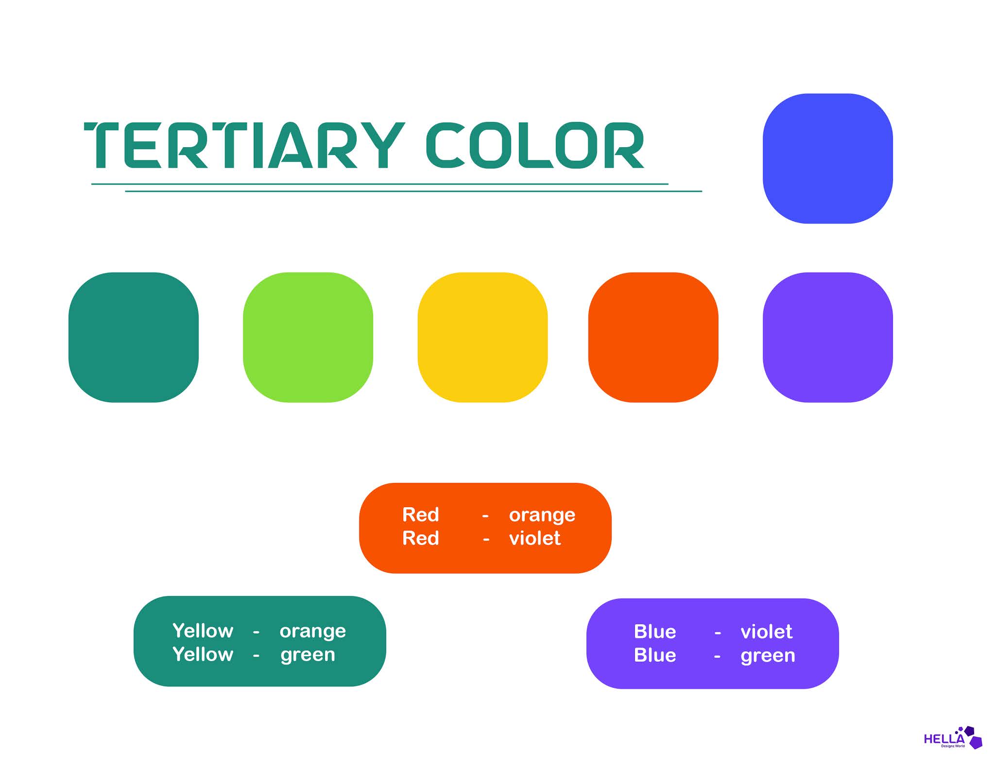 what is Tertiary colors? define Tertiary colors