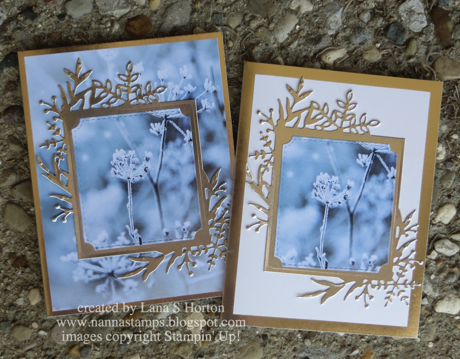 Stamping with Nanna: Frosted Frames Cards ... 2 Ways
