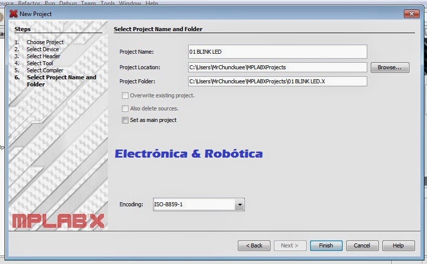 MPLAB X & C18: Crear nuevo proyecto