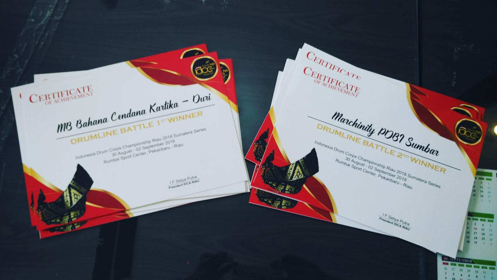 Sertifikat Marching Band ~ Print Corner