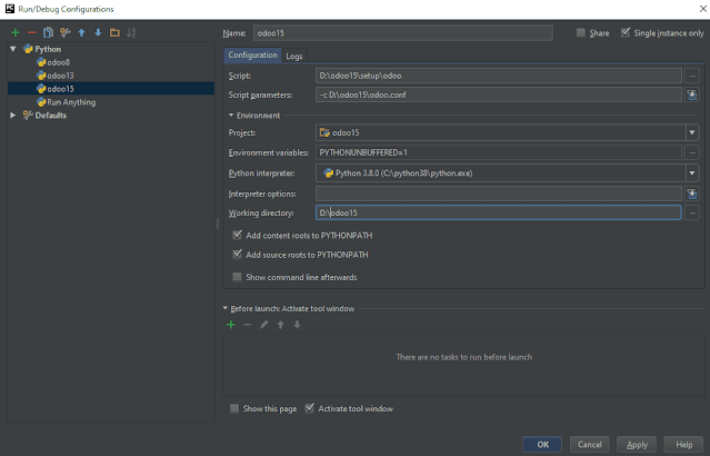 Configure and Install Odoo15 with PyCharm on Windows