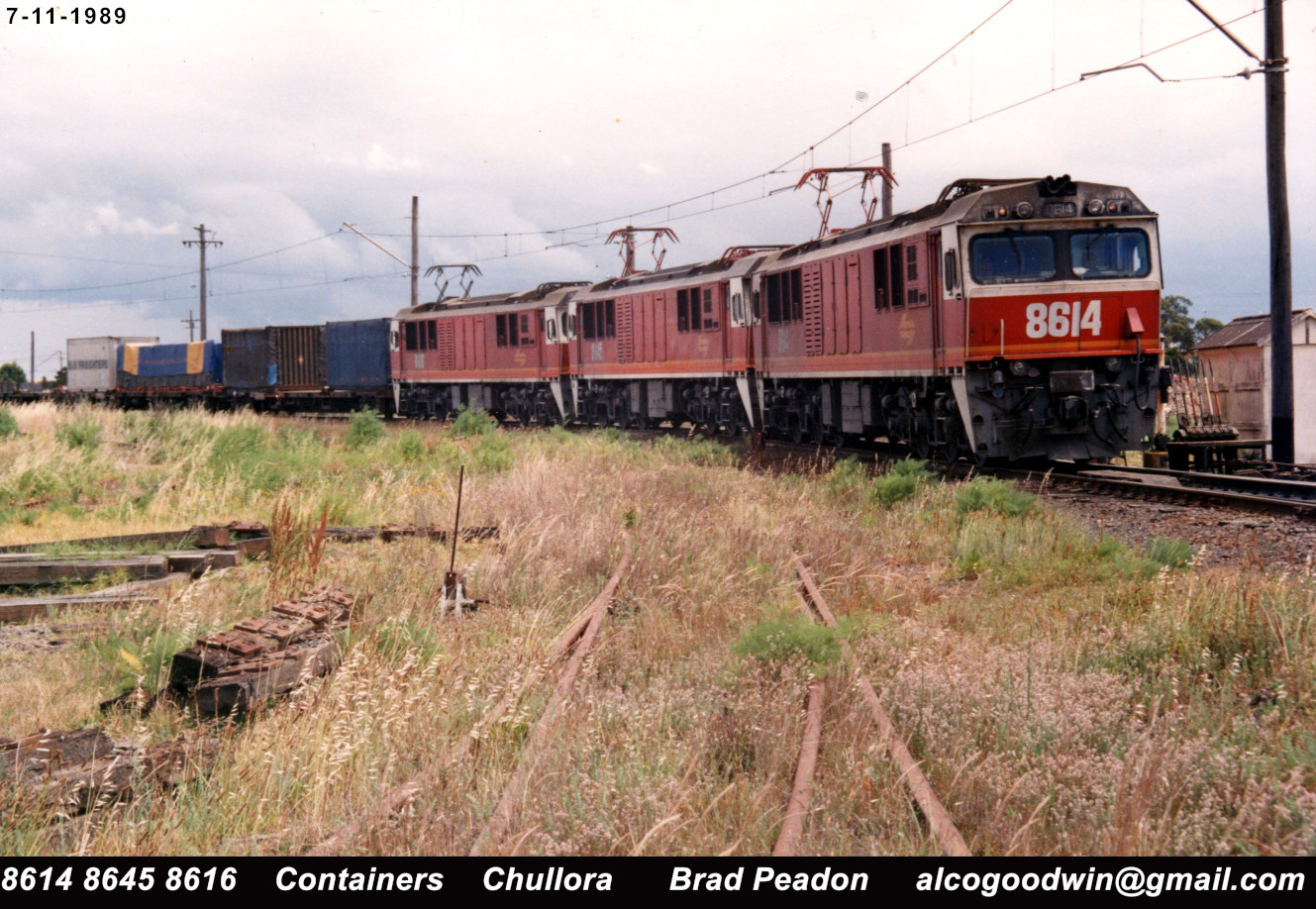 Australian Locomotive Rosters: NSW 86 CLASS SPARKS