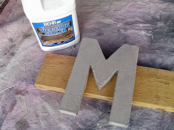 thetadbiteclectic : industrial style concrete lettering