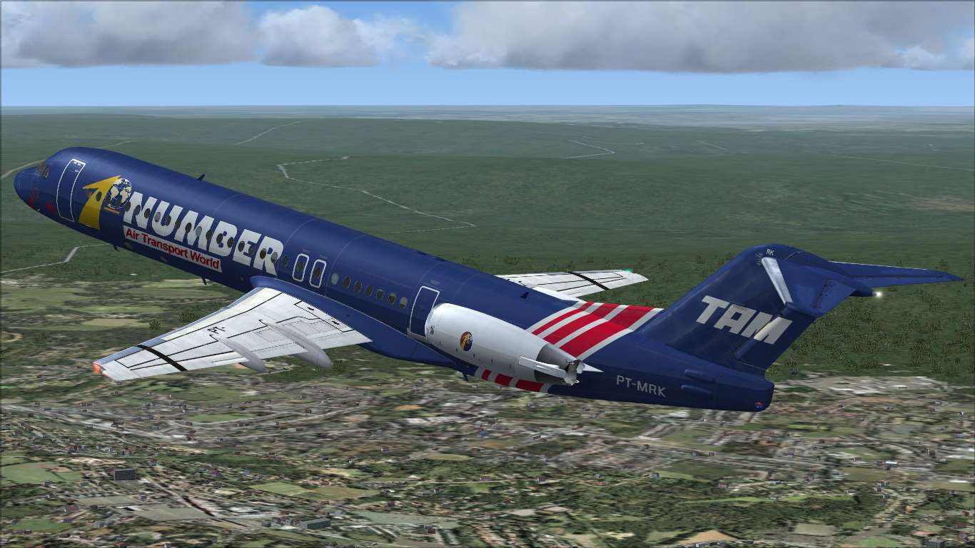 Texturas Brasileiras: TAM Linhas Aéreas PT-MRK Fokker 100