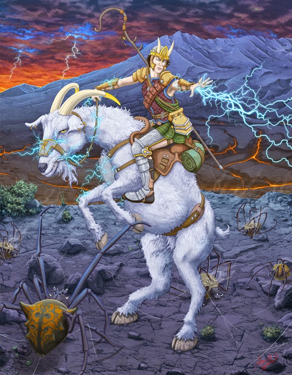 Woodard Illustration: The Goat Mage